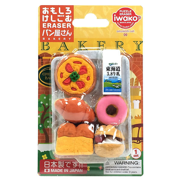 Оптовая продажа японского набора канцелярских товаров iwako с мультяшными персонажами, разборной комбинированной игрушкой и набором ластиков для сборки в подарок.