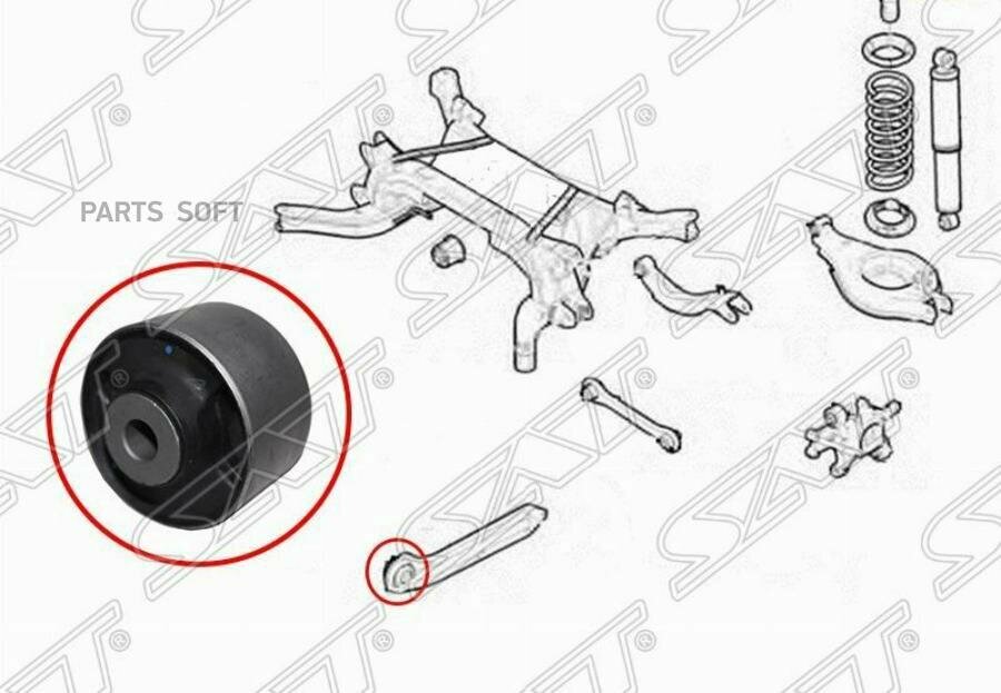 Сайлентблок Chevrolet Captiva 06-15 / Opel Antara 06-15 SAT ST-96626481B | цена за 1 шт
