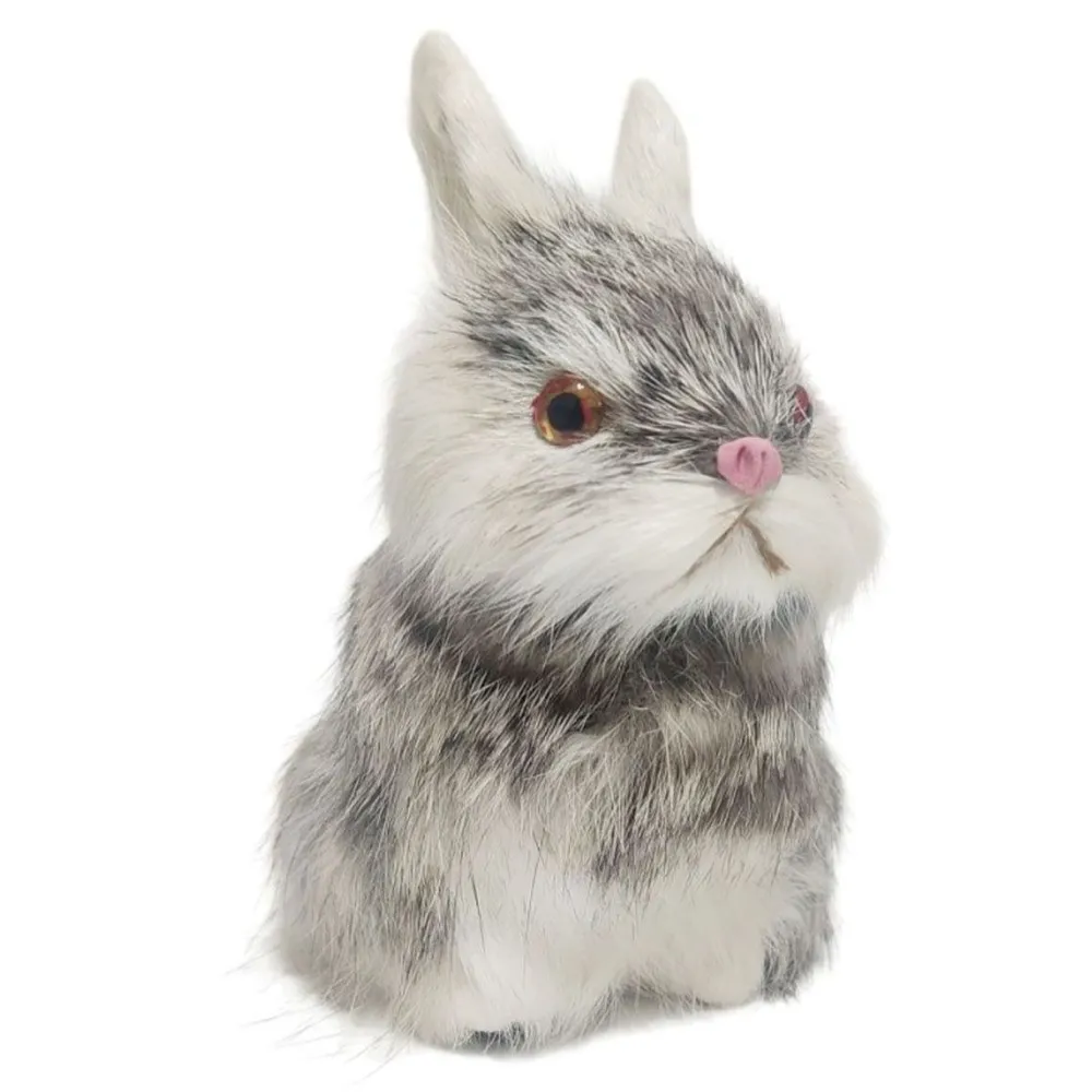 Фигурка "Заяц", из натурального меха