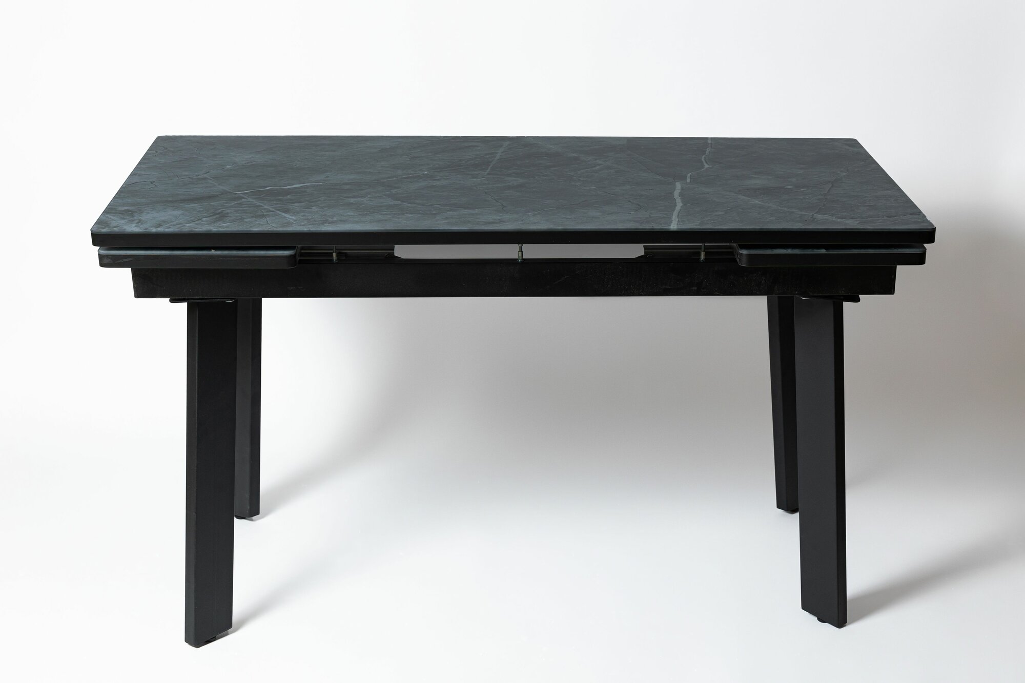 Стол обеденный Simply office "Стайл 42", ЛДСП, минималистичный дизайн, раздвижной, влагостойкий, чёрный/серый