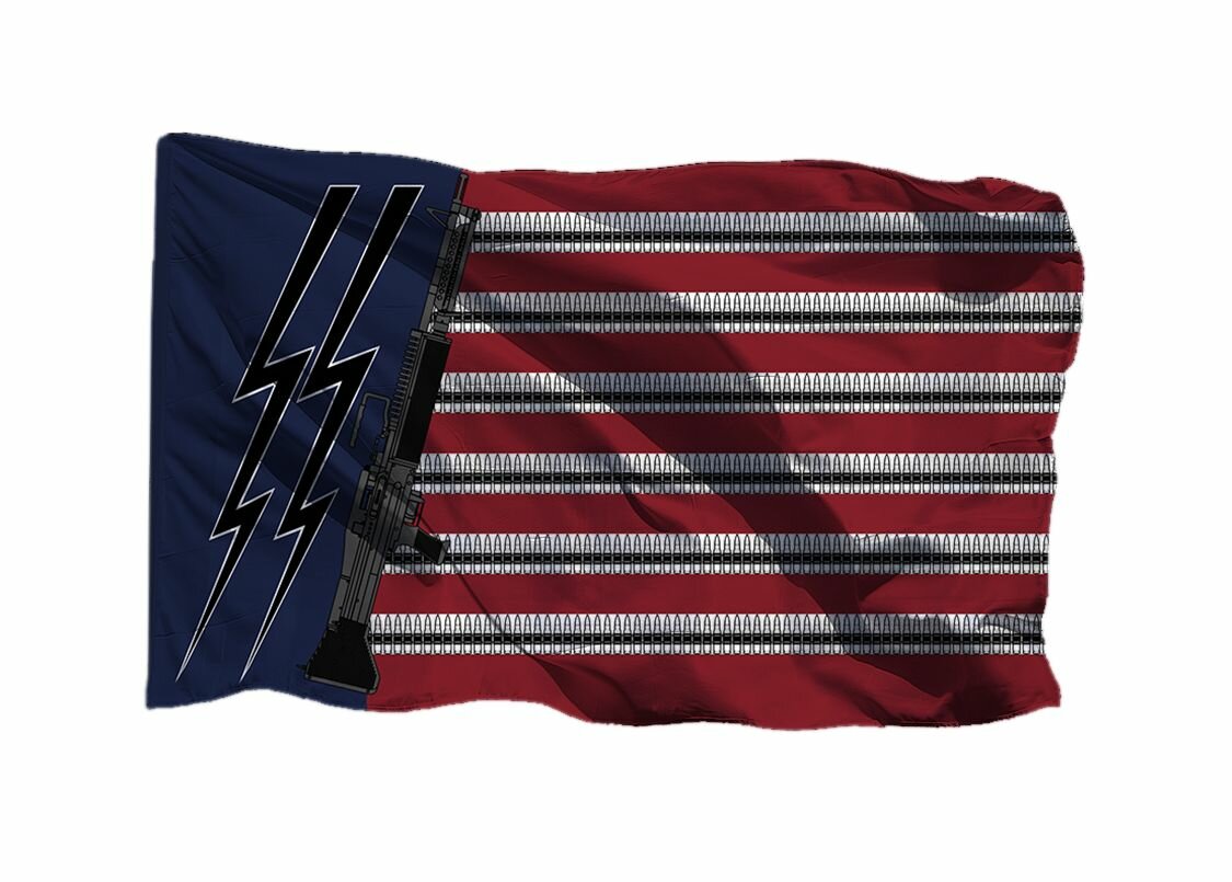 Флаг Боевой Союз Америки Metro Last Breath 90х135 см на сетке для улицы, для флагштока