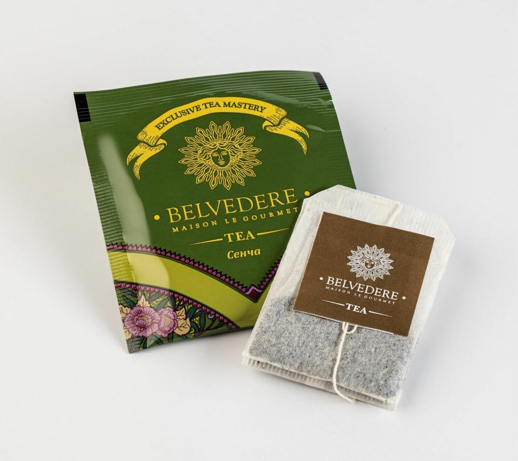 Чай зеленый пакетированный Belvedere Сенча 1,5гх100п.