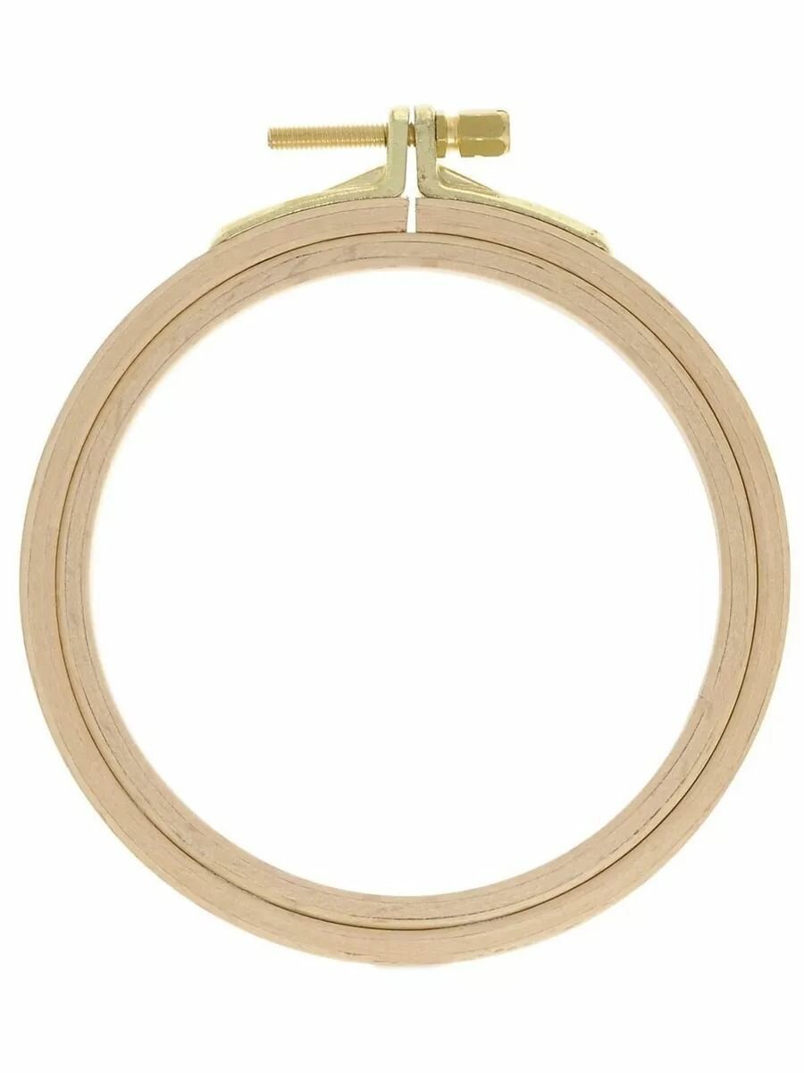 100-8 Пяльцы Nurge деревянные с винтом, высота обода 8мм, диаметр 310мм