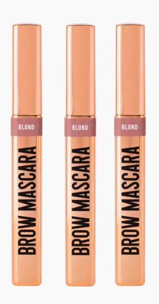 Тушь для бровей Stellary Brow mascara, тон 02 светло-коричневый, 8 мл 3 шт