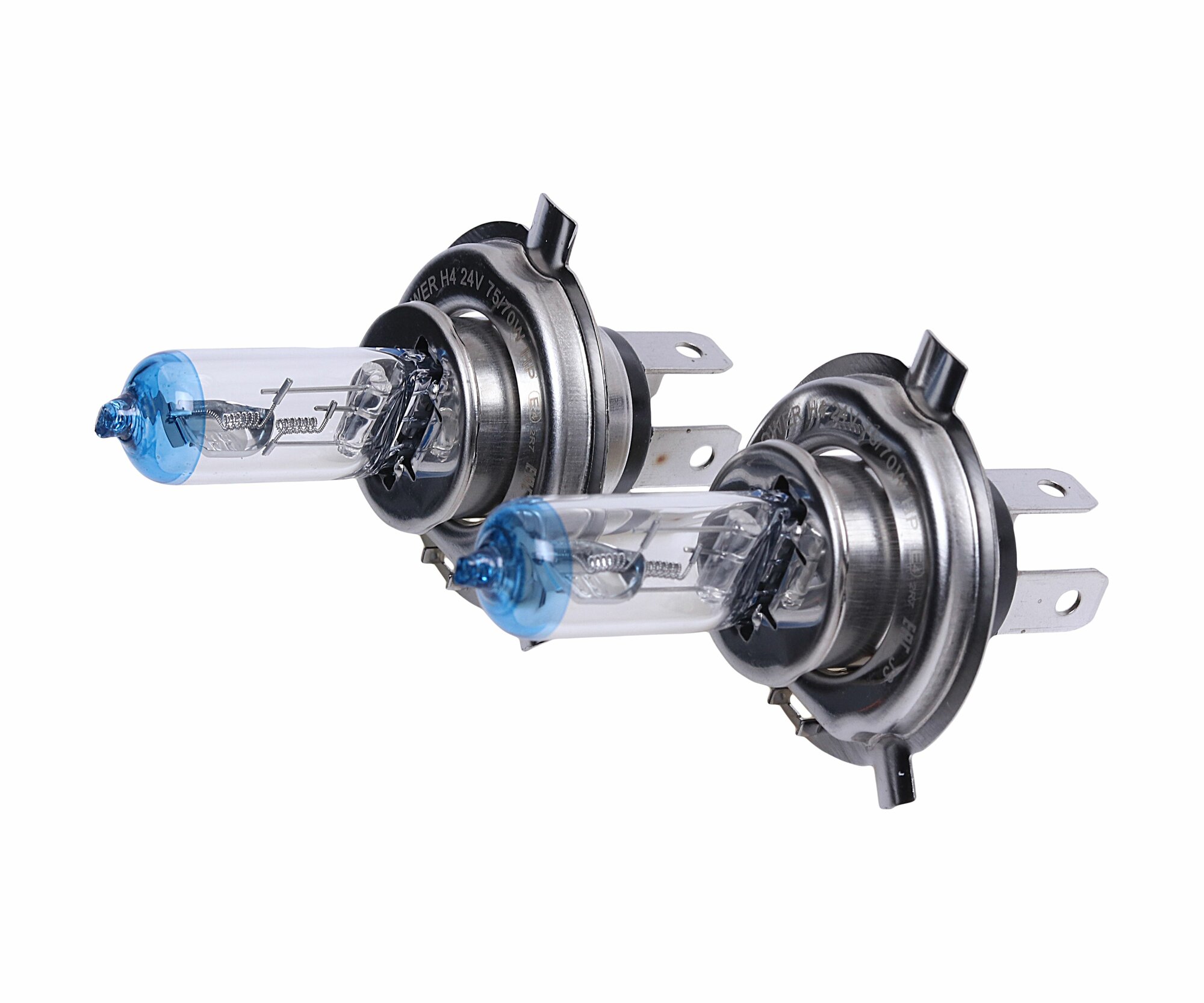 Автолампа MEGAPOWER M-37033024 H4, 75/70 Вт, P43t-38 +50%, 24V, бокс