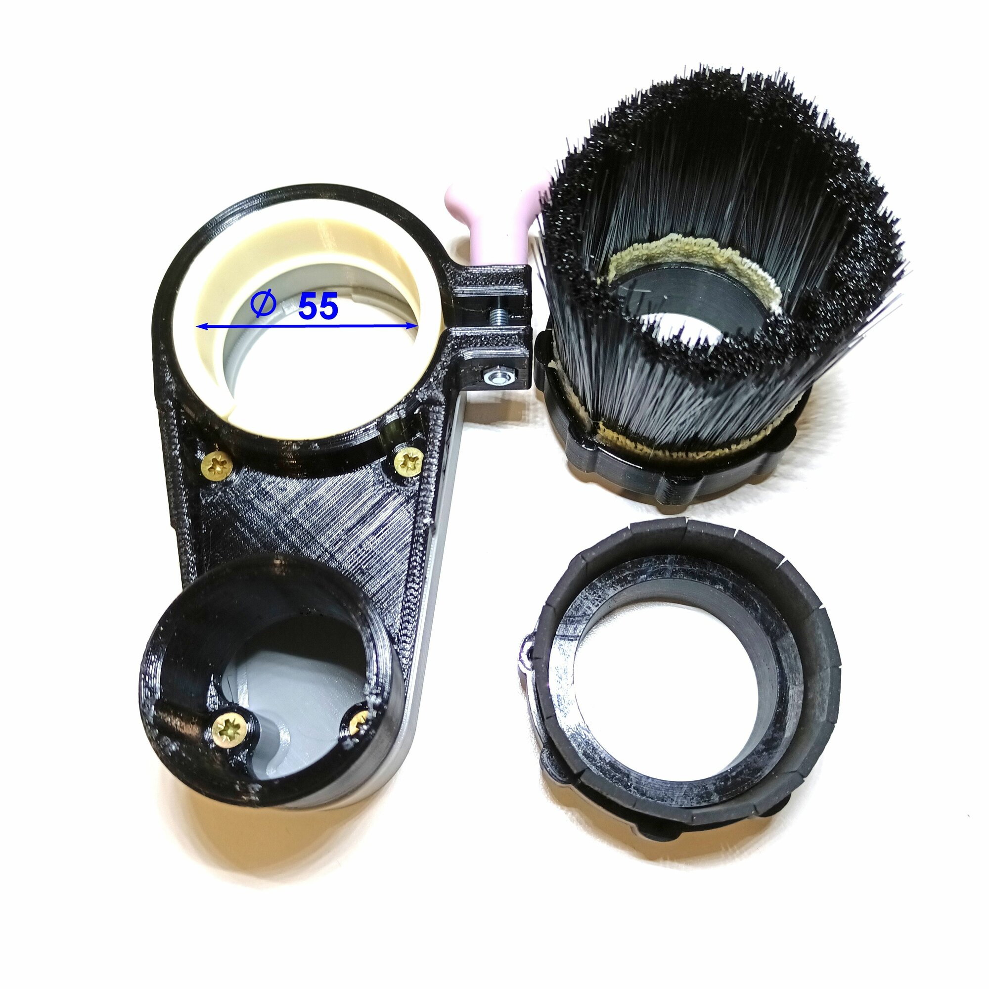 Пылеуловитель для ЧПУ шпиндель 55 воздуховод 50 мм