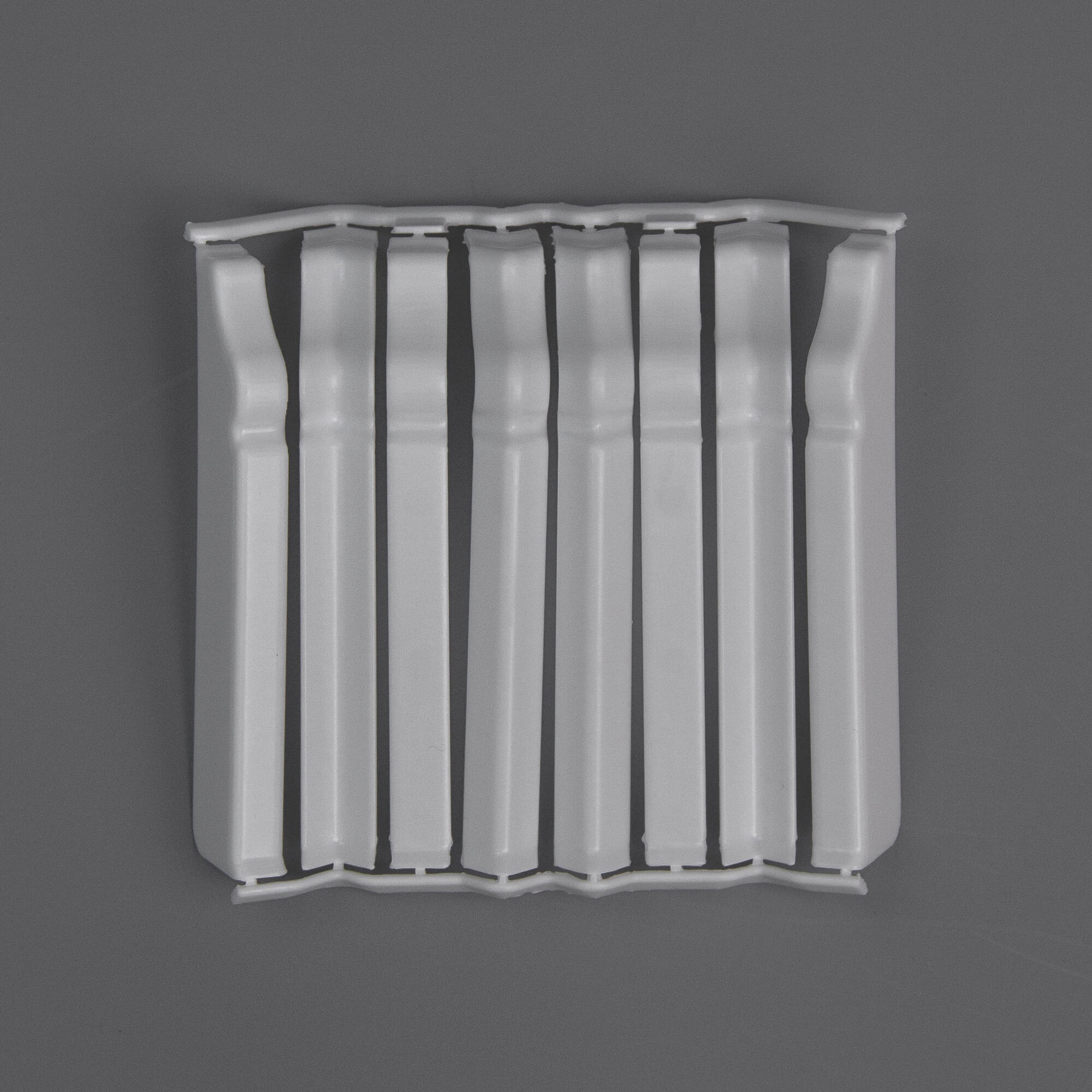 Комплект фурнитуры для плинтуса напольного фигурного Идеал Дюра, 10х80 мм, белый, 8 шт