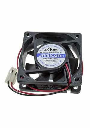 JF0620S1H-R, вентилятор 12В 60х60х20мм подшипник скольжения (4 шт.)