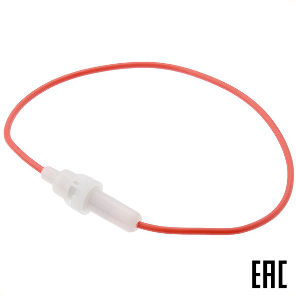 Держатель предохранителя 16-0422 габарита 5х20мм на проводе REXANT (16 шт. в комплекте)