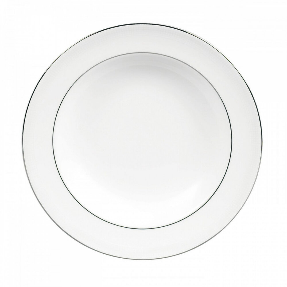 50108301012 Тарелка суповая "Vera Wang Blanc Sur Blanc", 23 см, Wedgwood