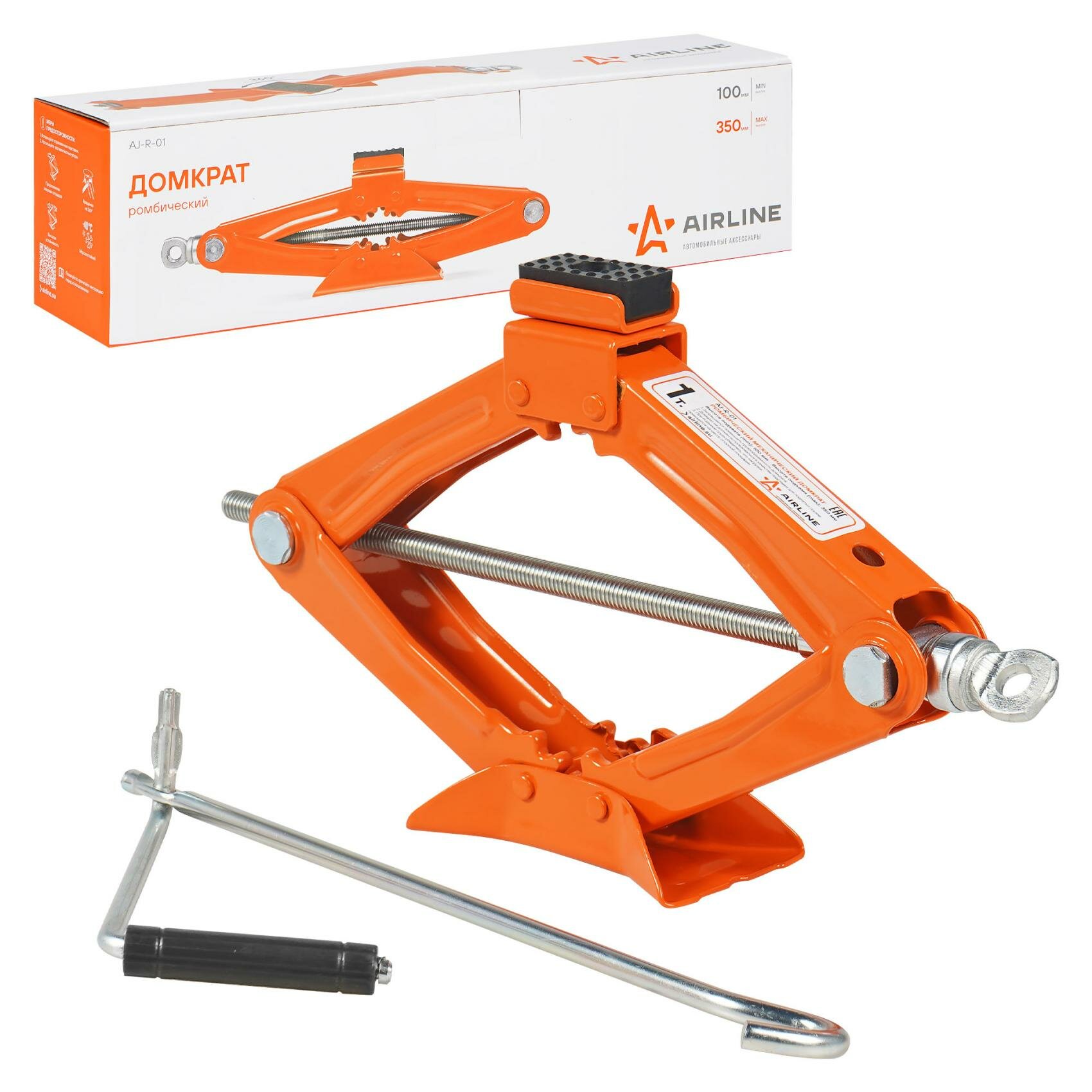 Домкрат ромбический 1т 105-340 мм. AIRLINE