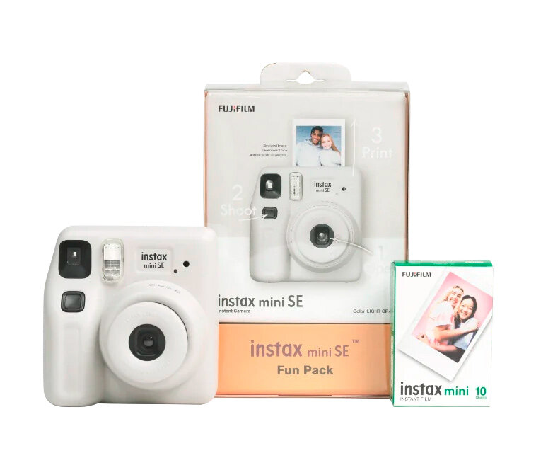 Фотоаппарат моментальной печати Fujifilm Instax MINI SE Fun Pack серый