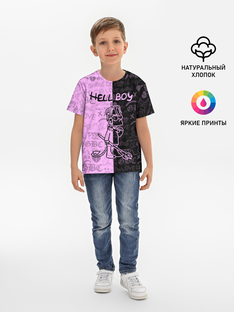 Футболка хлопковая детская LIL PEEP HELL BOY