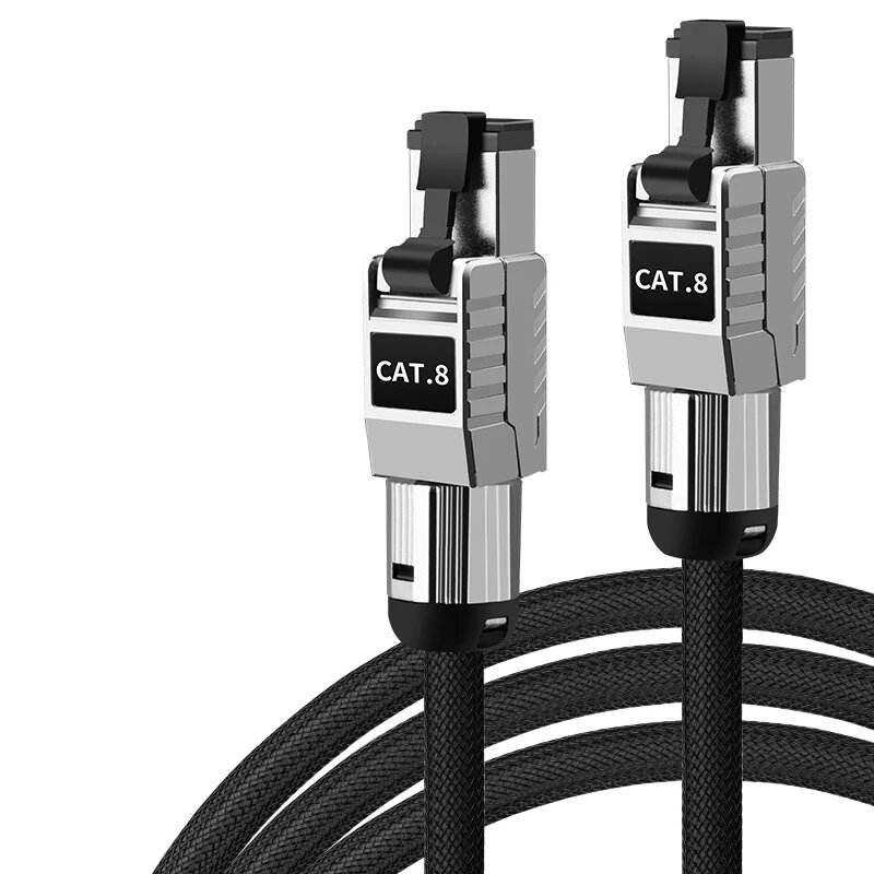 Ethernet-кабель YYTCG Cat8 40 Гбит/с CAT8 Black, 10 м