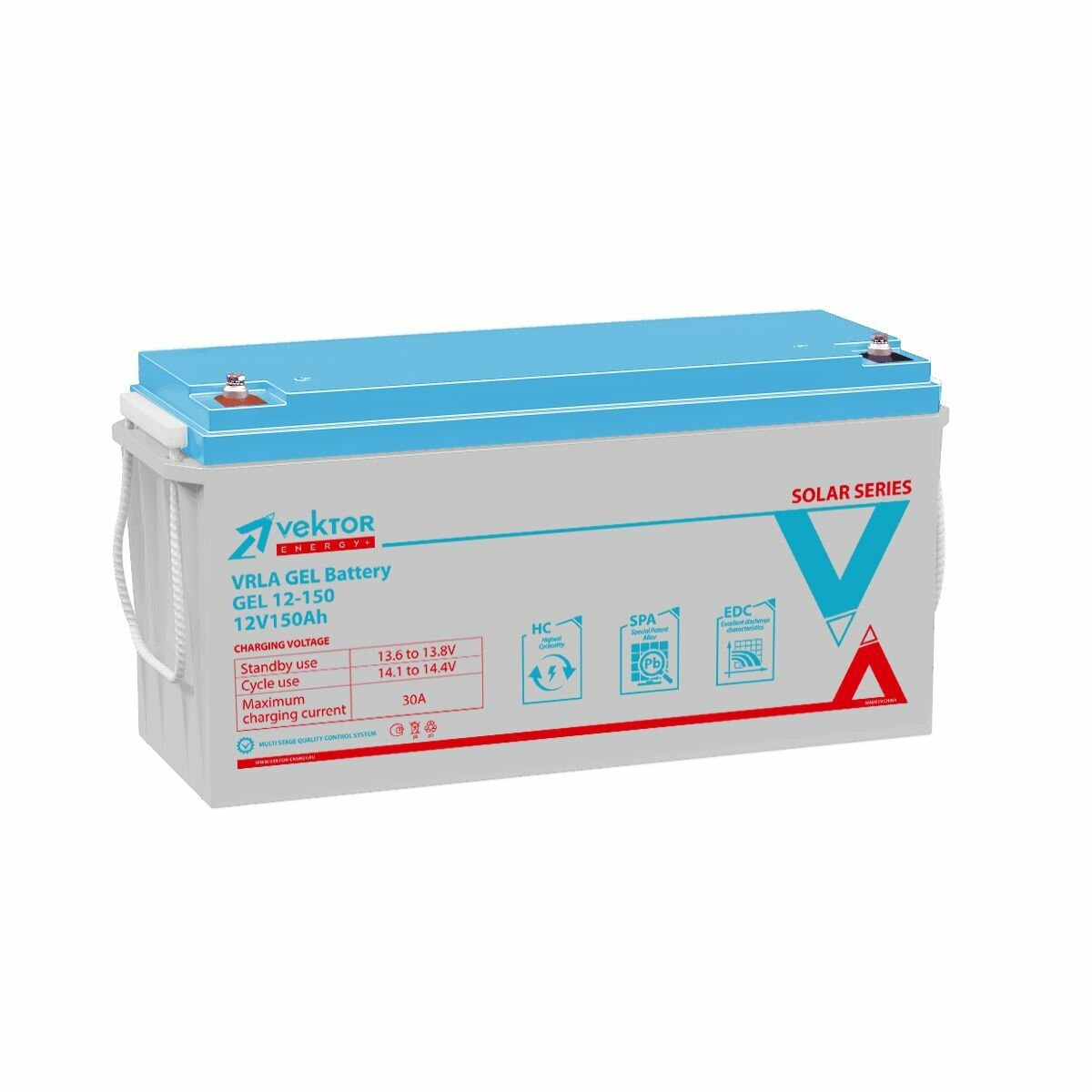 Vektor Energy Аккумуляторная батарея Vektor GPL 12-150, 12В, 150 Ач