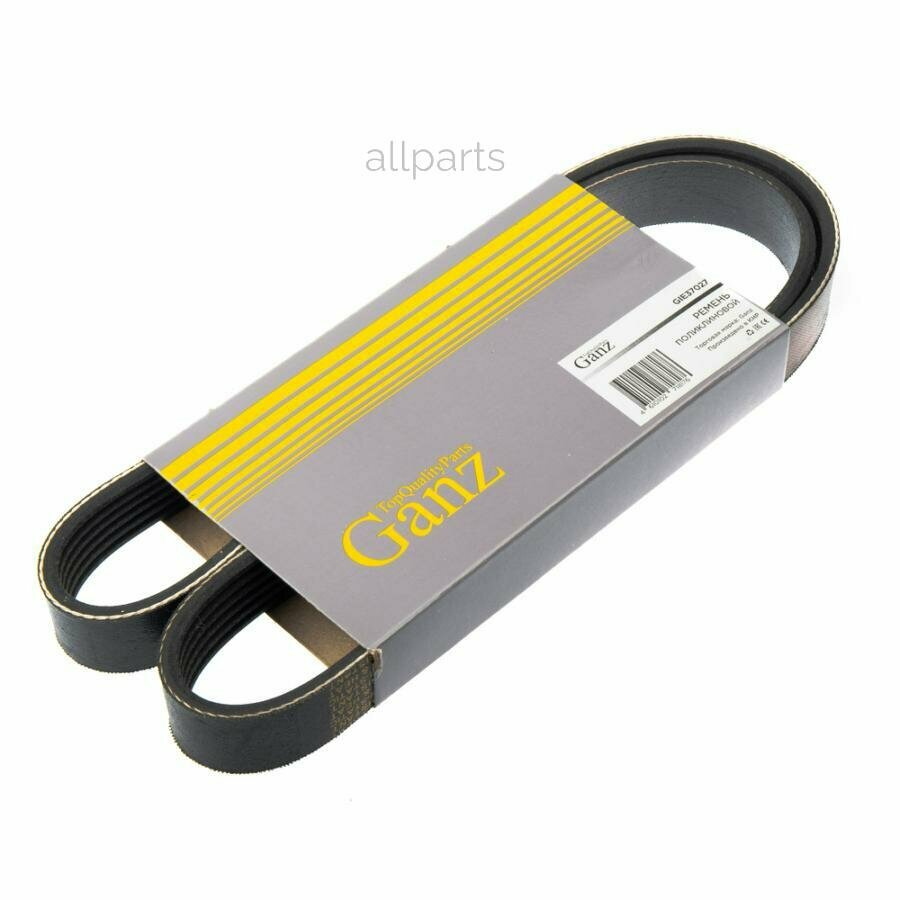 GANZ GIE37027 Ремень поликлиновый 6PK1000 CITROEN C4/C5 / PEUGEOT 206/307/407 GANZ GIE37027