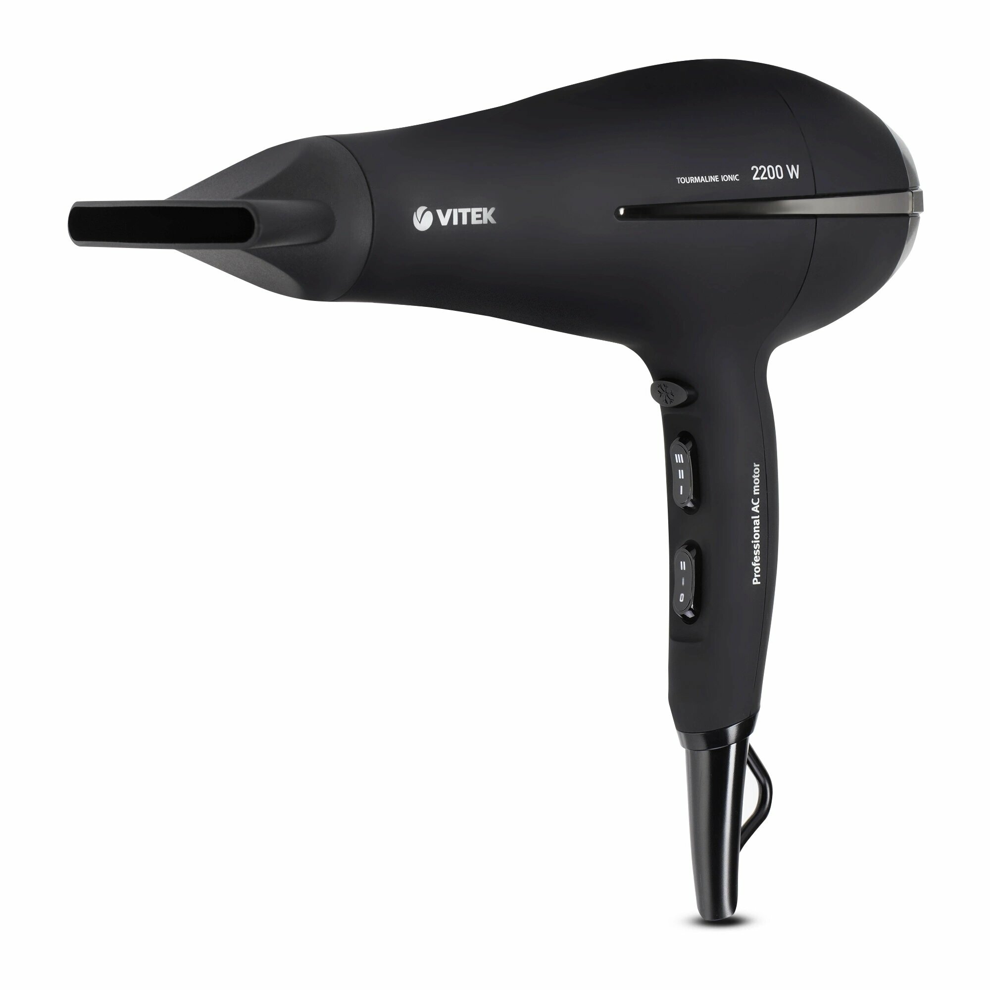 Фен Vitek VT-8222 черный, 2200Вт