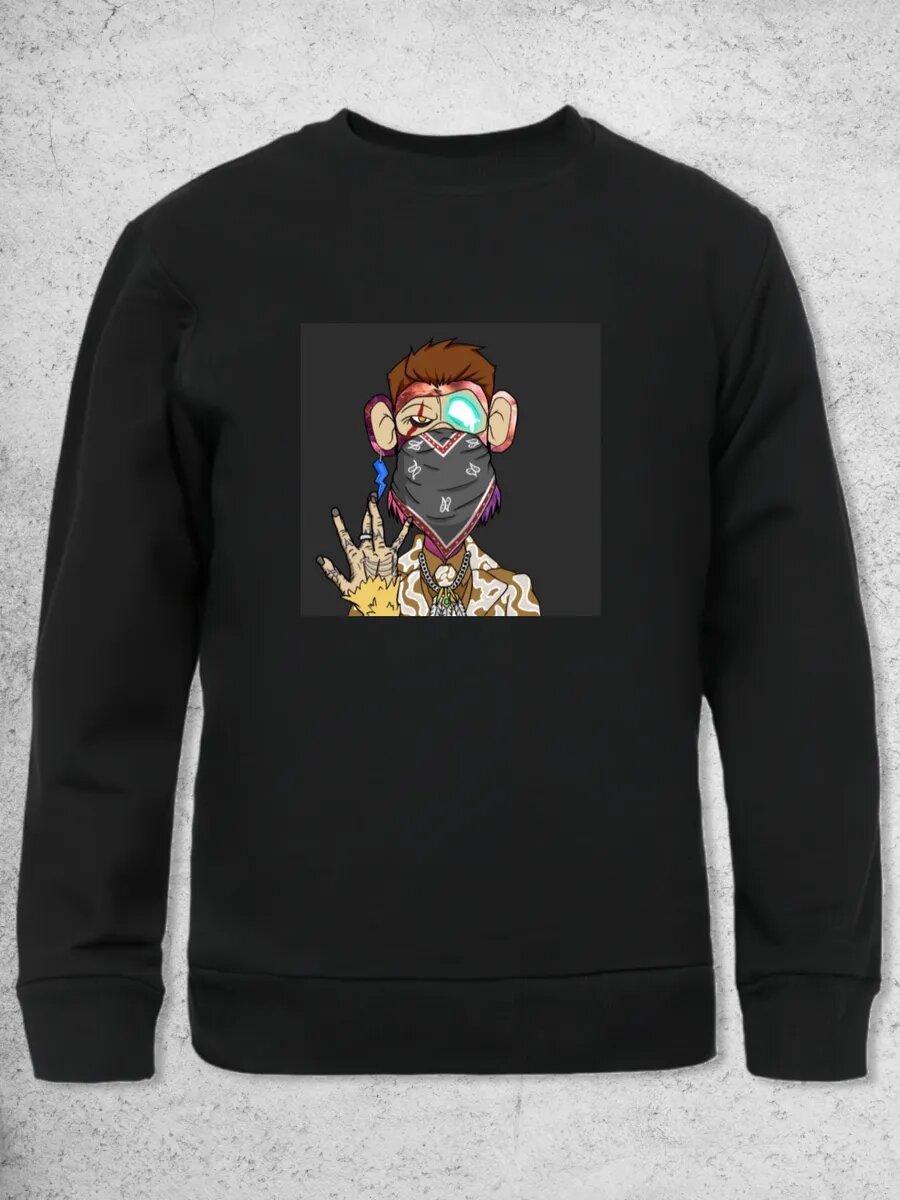 Свитшот бандана на обезьяне