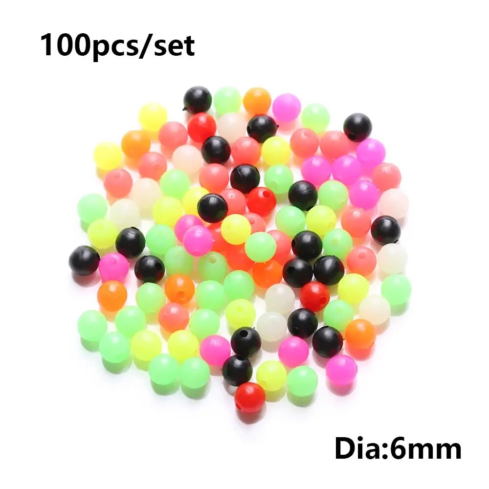 100 шт, пластиковые бусины для ловли карпа BLACKON