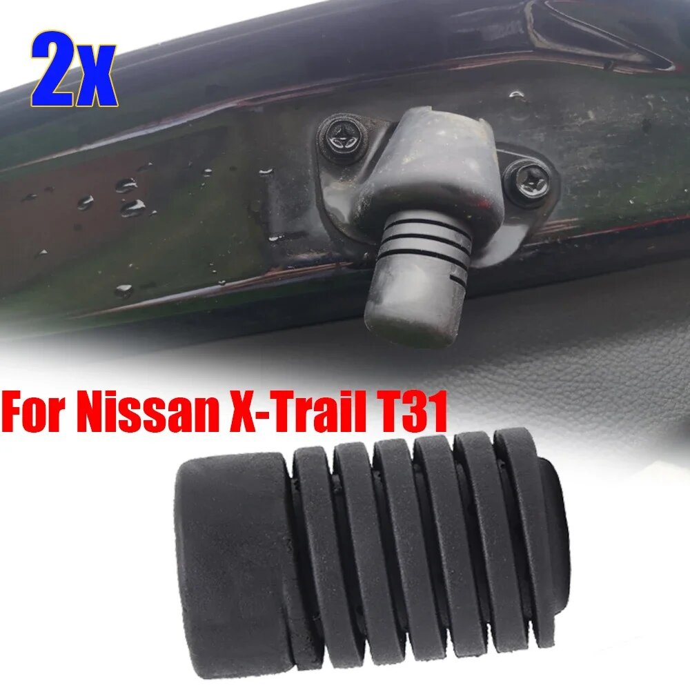 2 резиновых стоп-буфера для Nissan X-Trail T31, автомобильный бампер, багажник, капот, крышка, подушка задней двери 2007 2008 2009 2010 2011 2012 2013