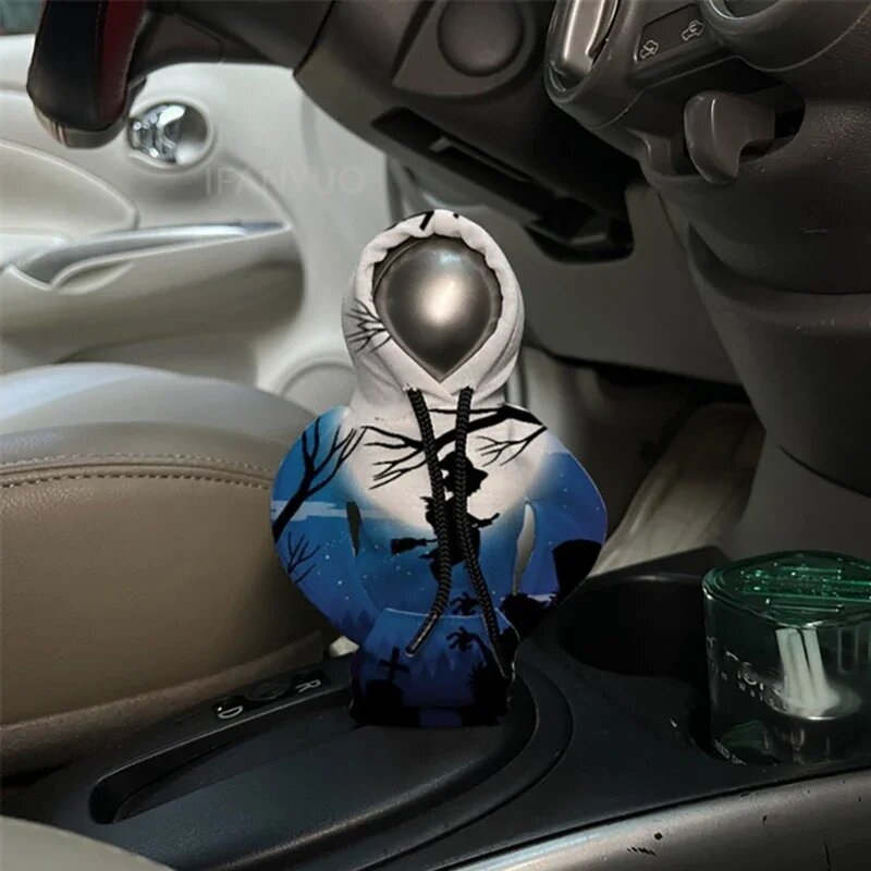 Хэллоуин автомобильное переключение передач Толстовка Чехол ручка переключения передач украшение подходит ручной автоматический универсальный автомобильный рычаг переключения передач внутренний Декор 1