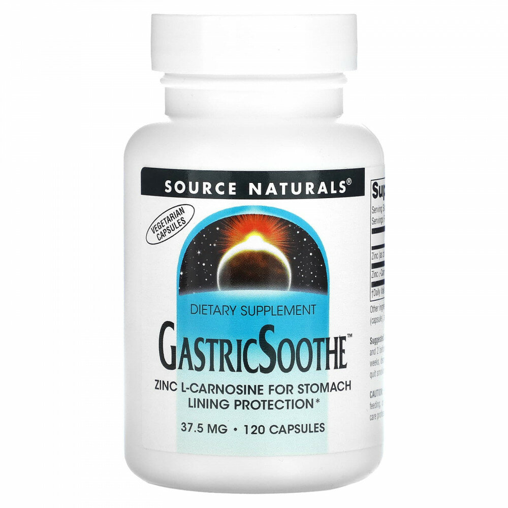 Source Naturals, GatricSoothe™, 120 капсул