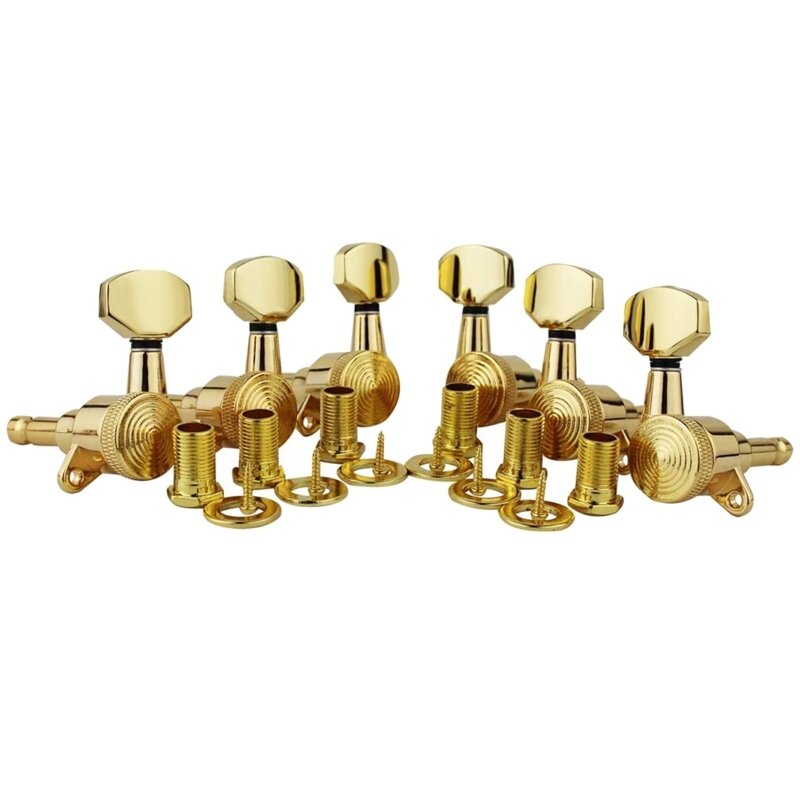 6 штук гитарных тюнеров, Золото 3L3R