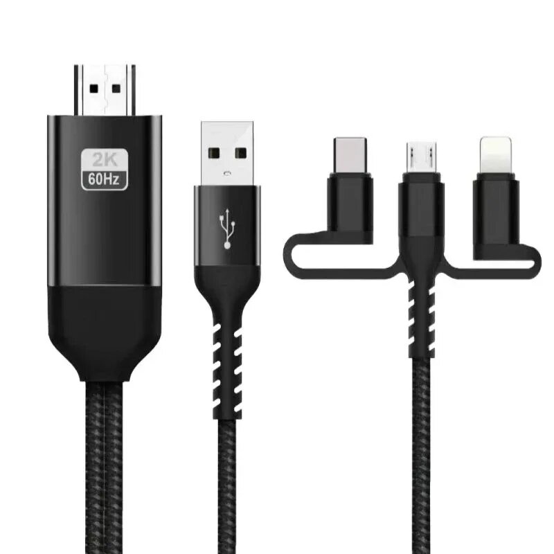 HDMI конвертер для смартфона kebidumei Black