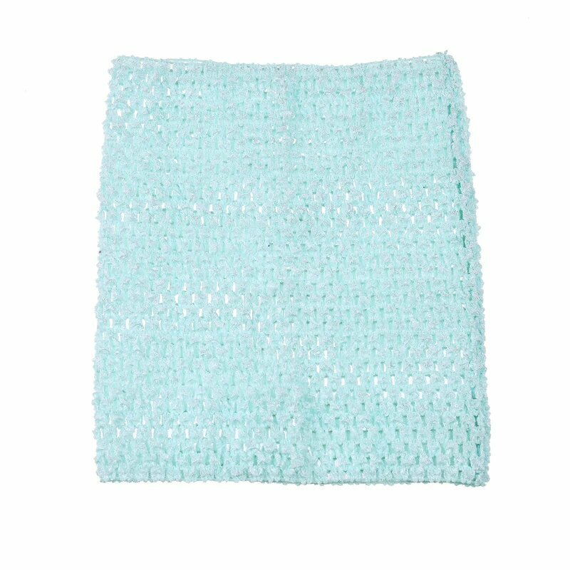 Детская вязаная крючком тюлевая пачка Tutu Top Голубой, Ice Blue Top
