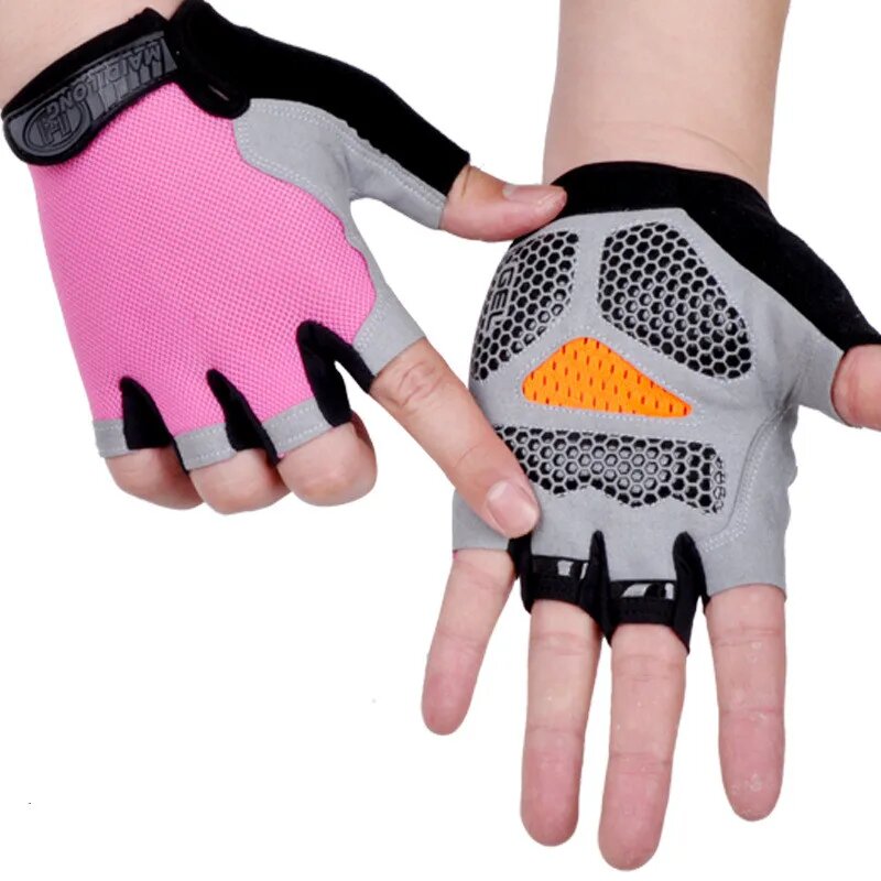 Дышащие перчатки для тяжелой атлетики weightlifting gloves Upgraded Pink, M