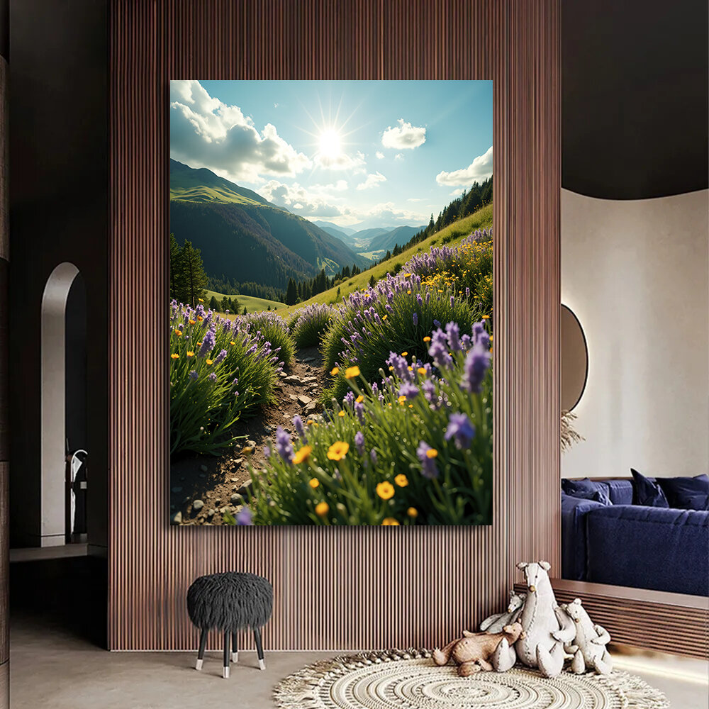 Горы / пейзаж, картина море / на стену, 40х60 см.