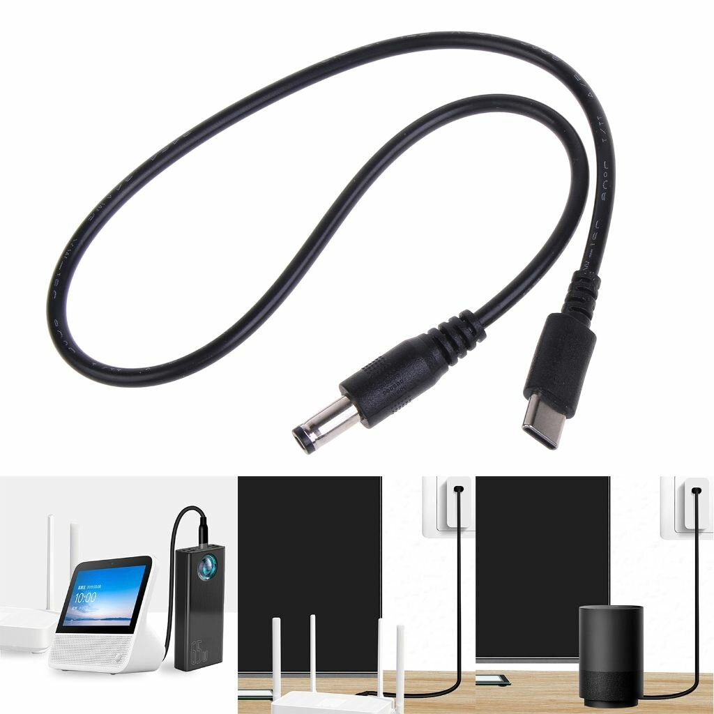 Кабель питания USB C-DC5,5x2,1 мм, триггеры PD для ЖК-мониторов 9 В, 5 В, 12 В, 15 В, 20 В