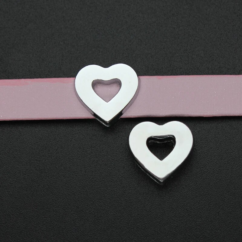 Подвески-слайдеры Slide Charms из сплава с кристаллами 8 мм 8mm