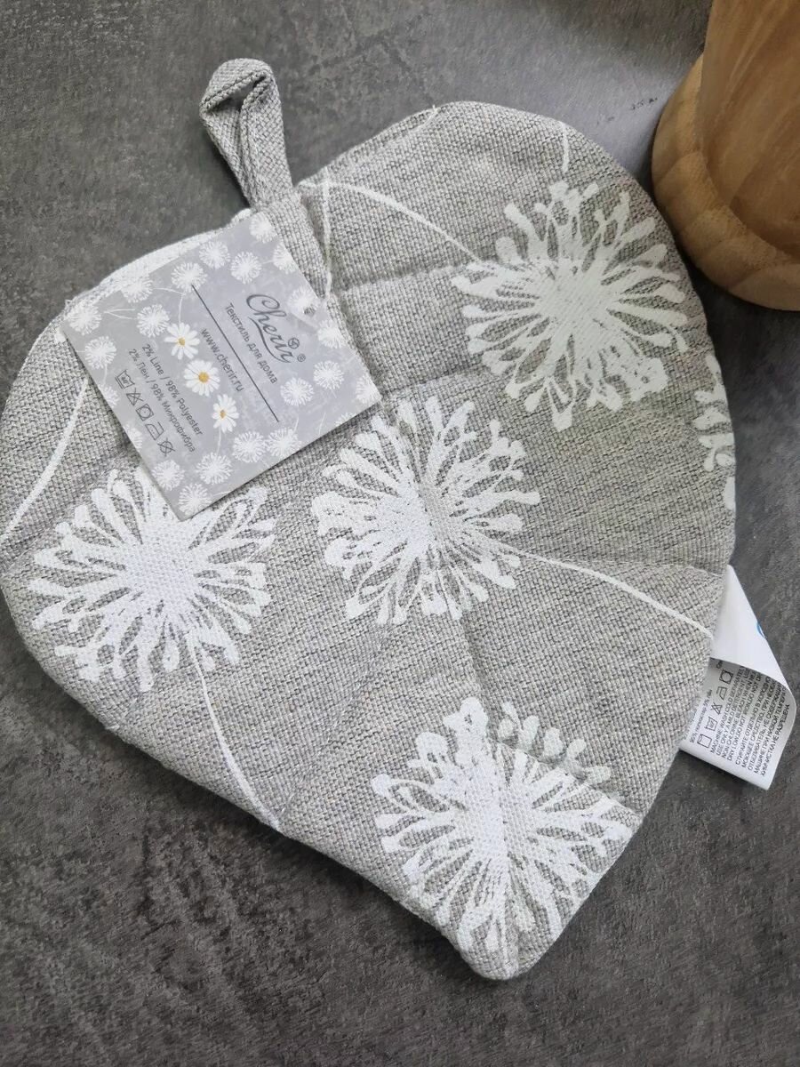 Прихватка кухонная, Cherir, Одуванчики, 20x22 см, 1 шт.