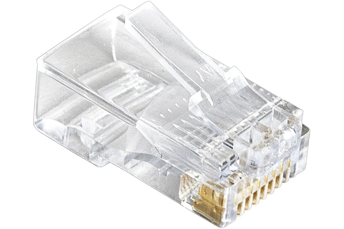 ExeGate Коннектор RJ-45 Категория 5 8P8C под одножильный кабель, набор 100 шт