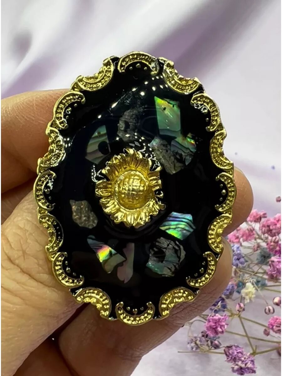 Брошь, ракушка