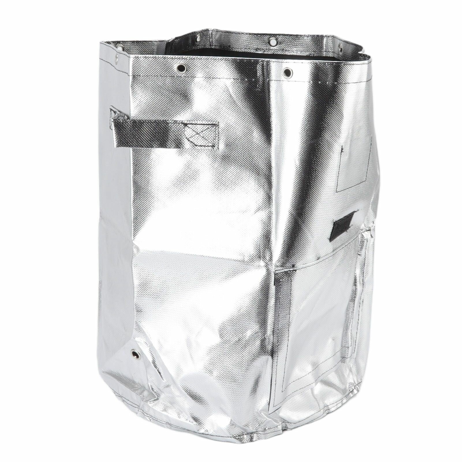 Серебристый мешок для посадки картофеля medium 30D*35H объемом 26 литров/7 галлонов можно открывать