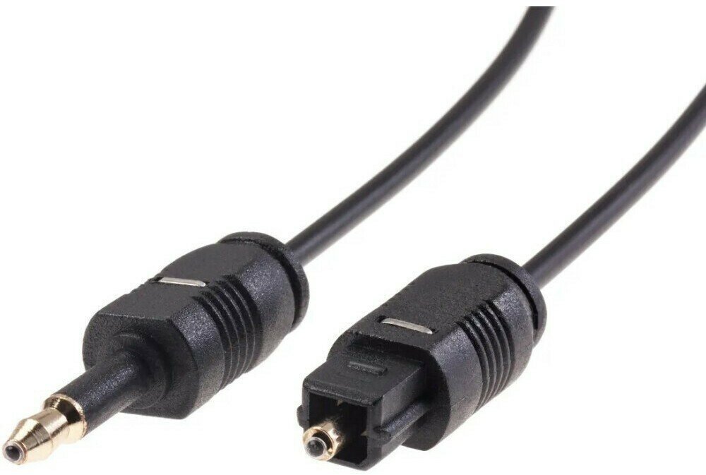 Оптический кабель VCOM TOC2023-1.5M (Toslink)-M -- >(Toslink)-miniM ,1.5m, Telecom (TOC2023-1.5M)