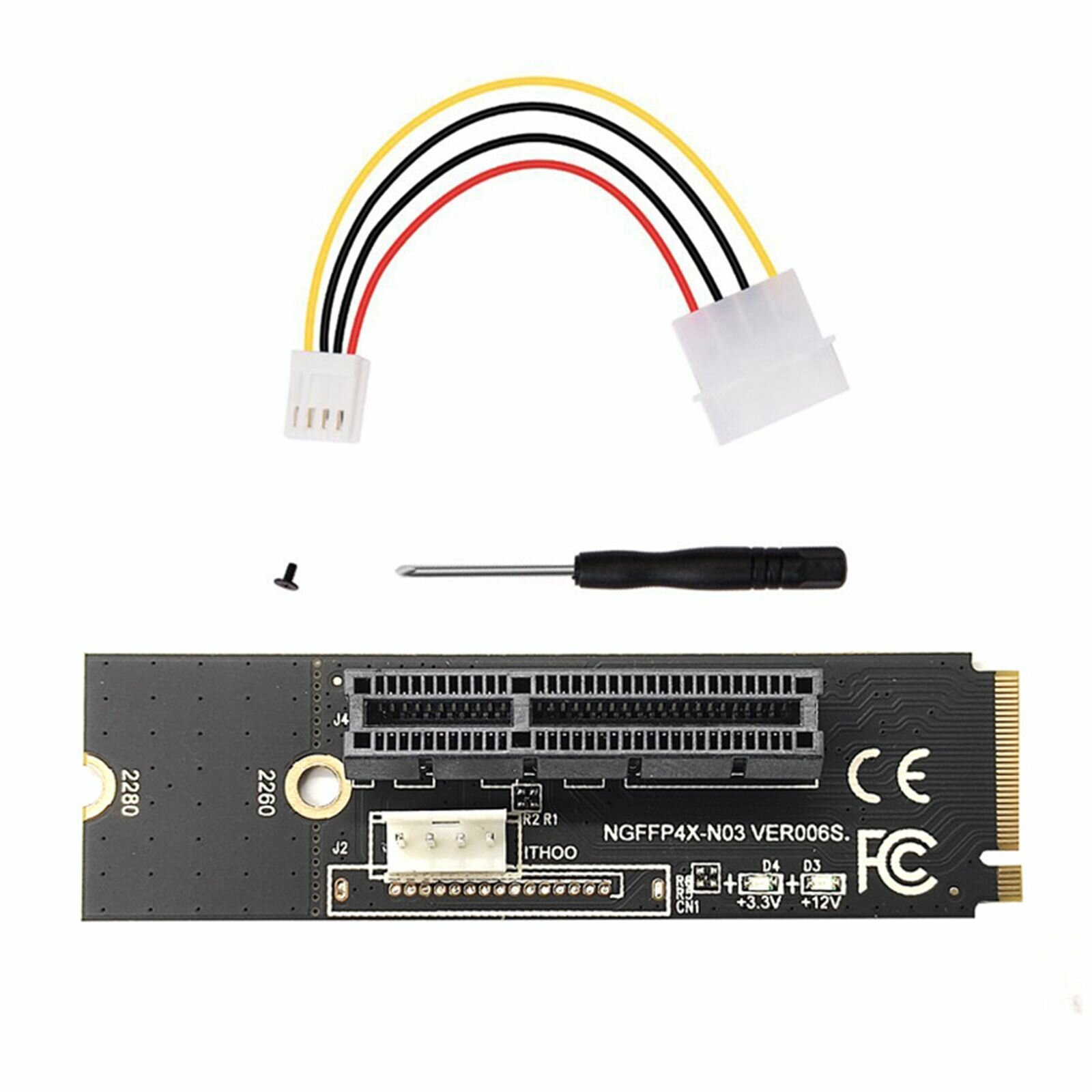 Адаптер M.2 M-Key на PCI-e 1X/4X