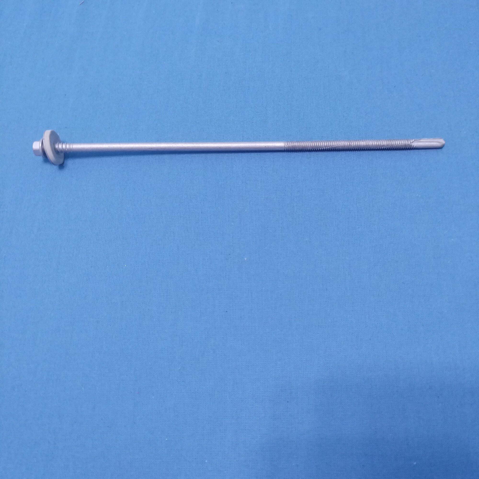 Саморез 215 мм с прессшайбой со сверлом для сендвич панелей