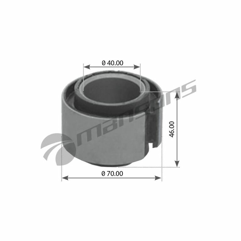 Втулка стабилизатора переднего для Мерседес Аксор арт 700164 MANSONS
