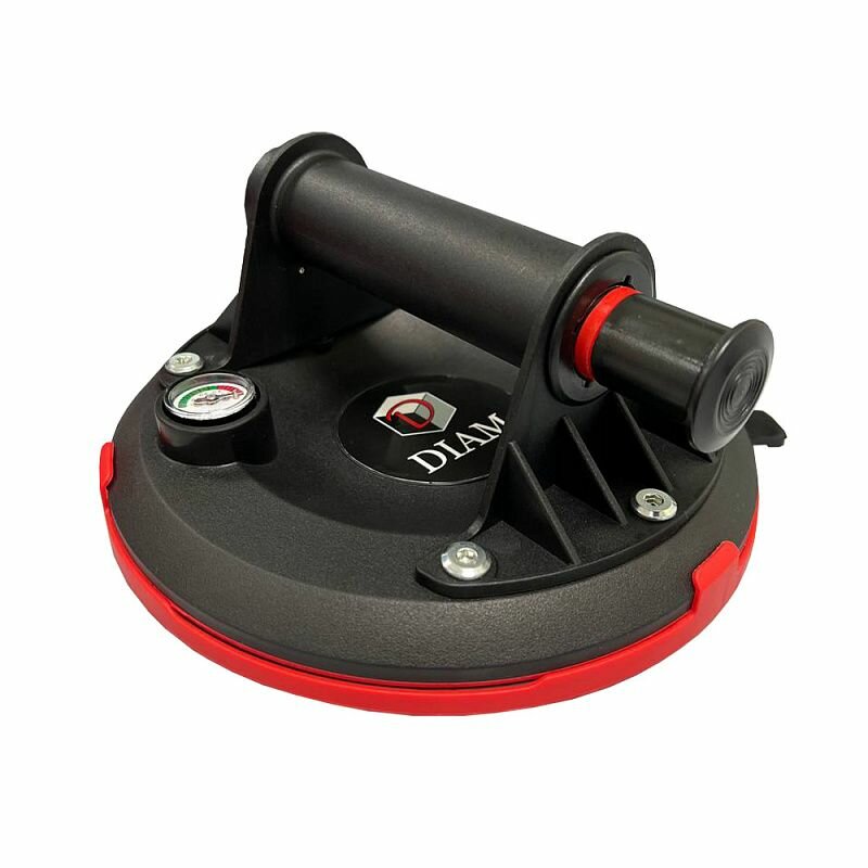 Присоска с ручной помпой с манометром 205 мм "DIAM"