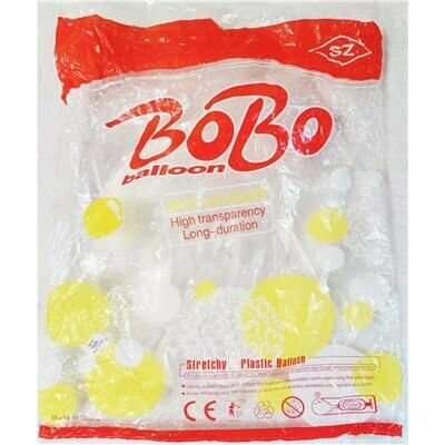 Воздушный шар КНР "Bubble Bobo Сфера", без рисунка, прозрачный, 36 дюймов