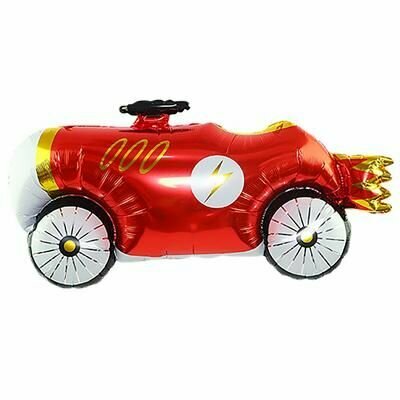 Воздушный шар фольгированный весёлая затея Машина ретро, красный, 26"