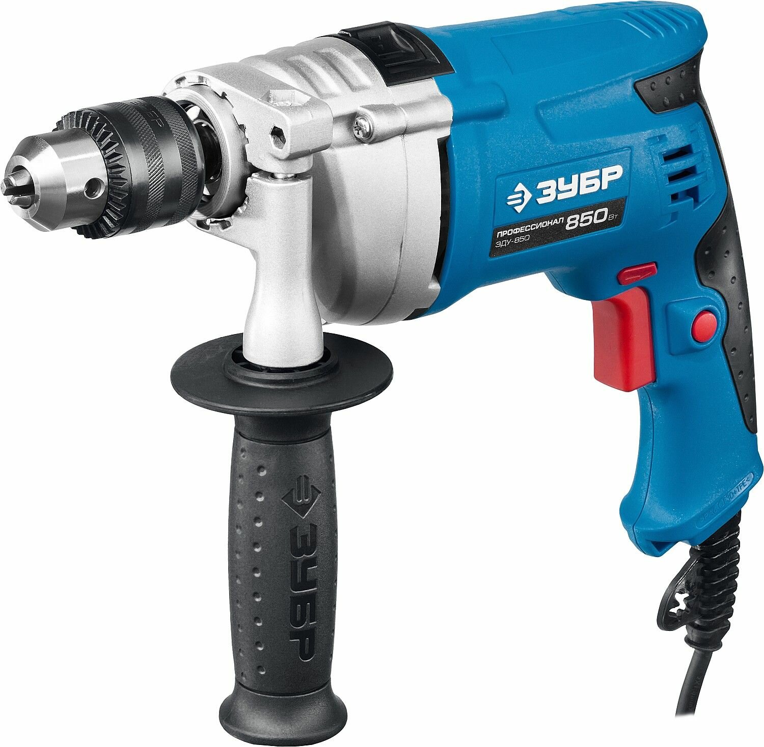Ударная дрель ЗУБР 850 Вт, 13 мм, металлическая, кейс, профессиональная ЗДУ-850 ЭРМКМ2