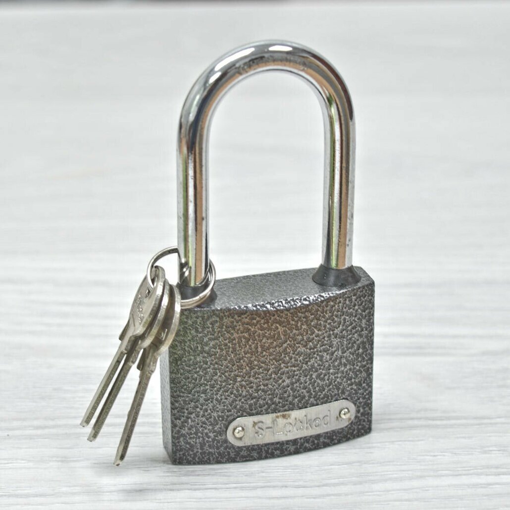 Замок навесной ATA ВС 02-63 L стальной автоматическое запирание 63 мм