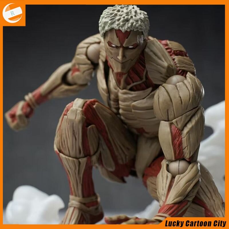 Фигурка атака титанов Чистый коричневый Бронированный титан/ Attack on Titan Reiner Braun The Armored Titan16CM
