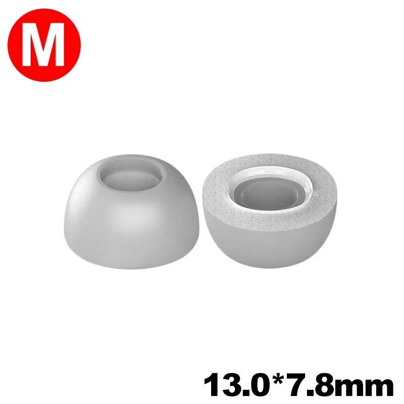 Амбушюры BAPPSUS для Apple AirPods Pro 2, пенные, черные/белые 1set, Gray-M