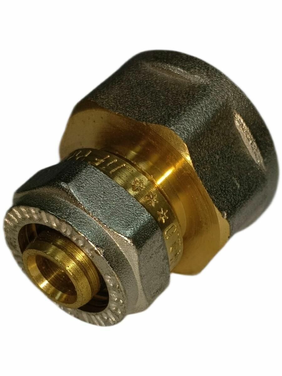 Соединитель обжимной с переходом на вн. р. 16х3/4"