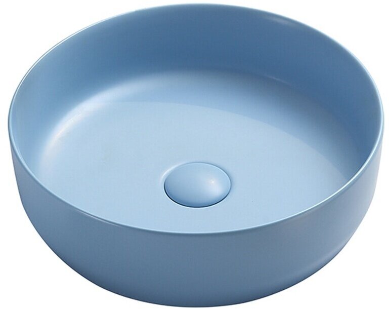 Раковина накладная Ceramicanova ELEMENT 39 голубой матовый CN6022ML